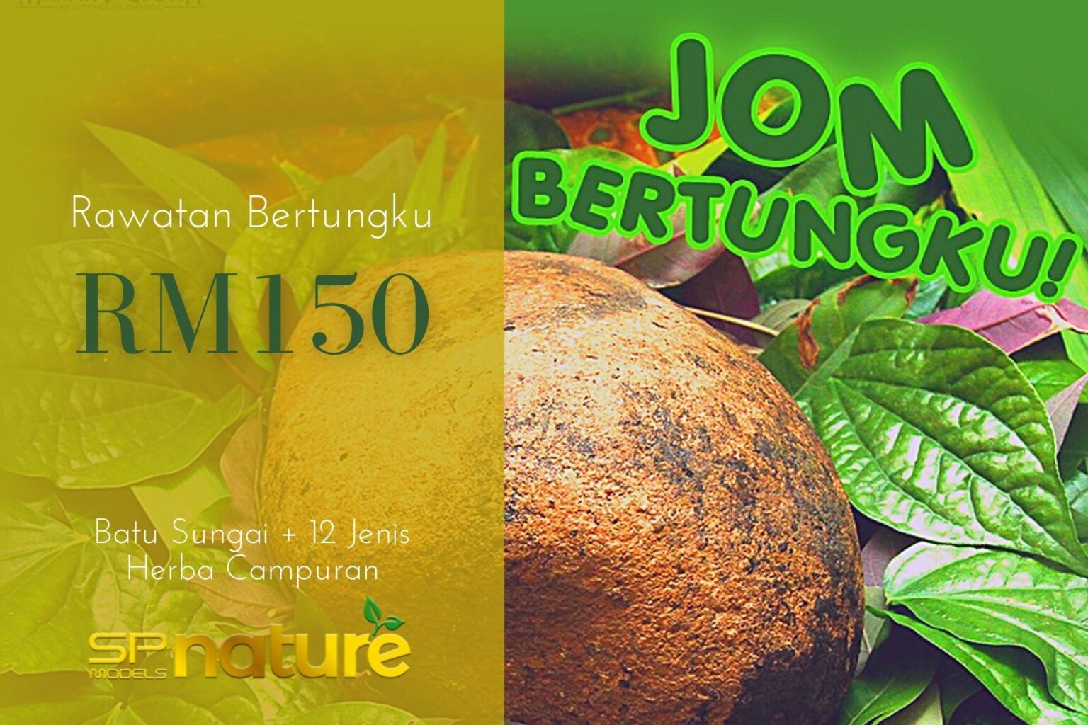 Rawatan Bertungku Batu Sungai Tradisional + 12 Jenis Herba – SP Models ...